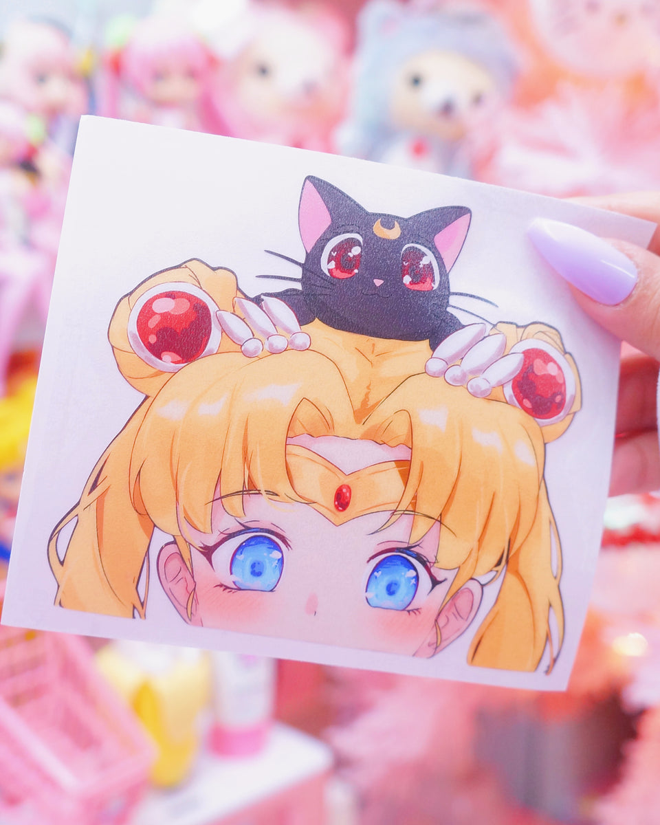 Usag & Luna Car Peeker Sticker Decal – SweetPrincessKawaii