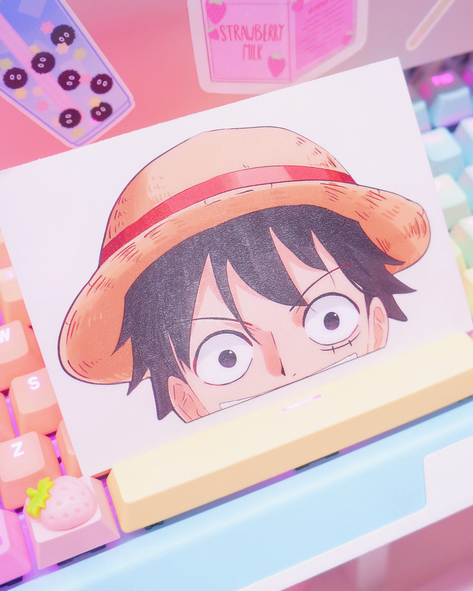 Luffy Car Peeker Sticker Decal – SweetPrincessKawaii