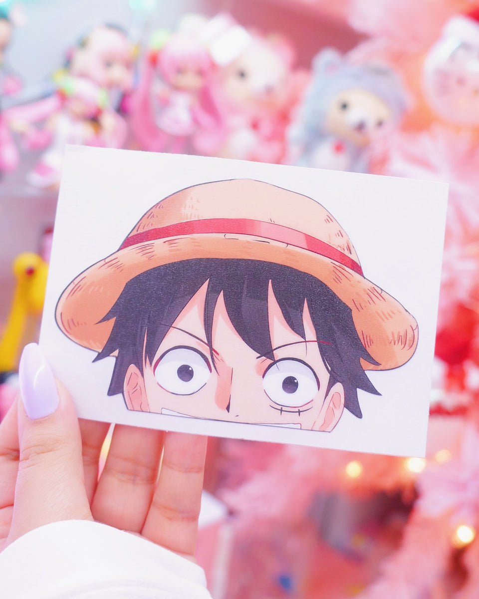 Luffy Car Peeker Sticker Decal – SweetPrincessKawaii